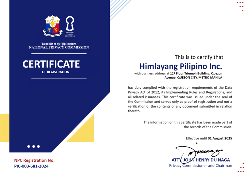Privacy Notice - Himlayang Pilipino, Inc.
