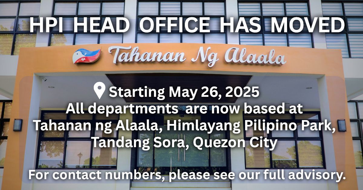 HPI Head Office has moved - Himlayang Pilipino, Inc.